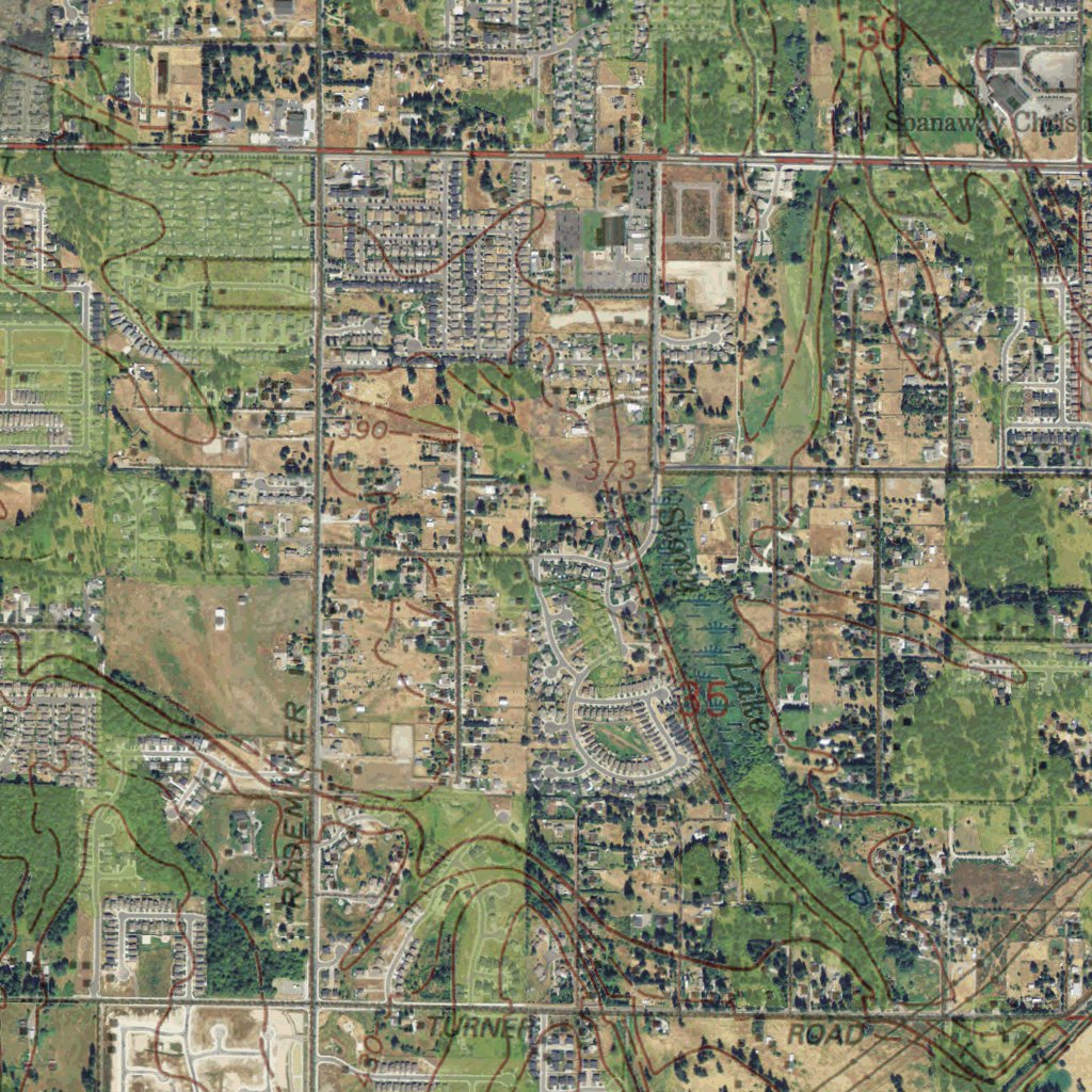 WA-Spanaway: GeoChange 1990-2011 Map by Western Michigan University ...