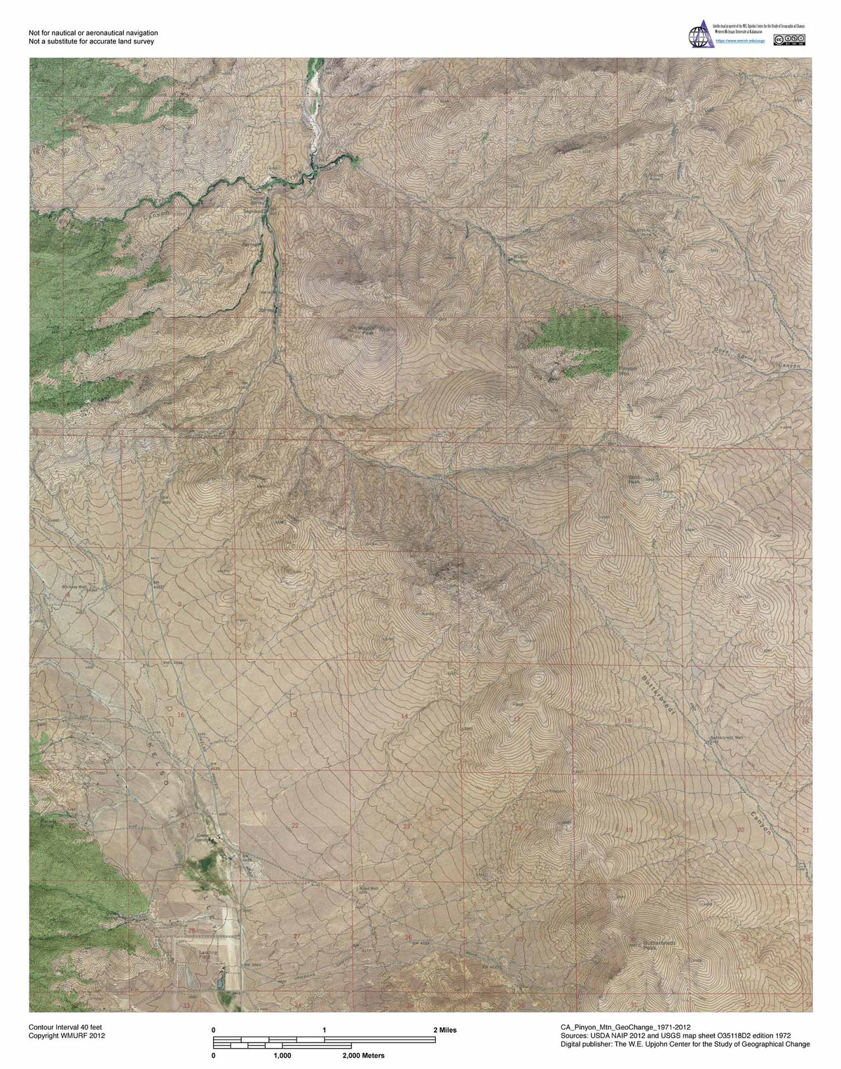 Bright Star Wilderness Area, California (Bundle) Map by Western ...