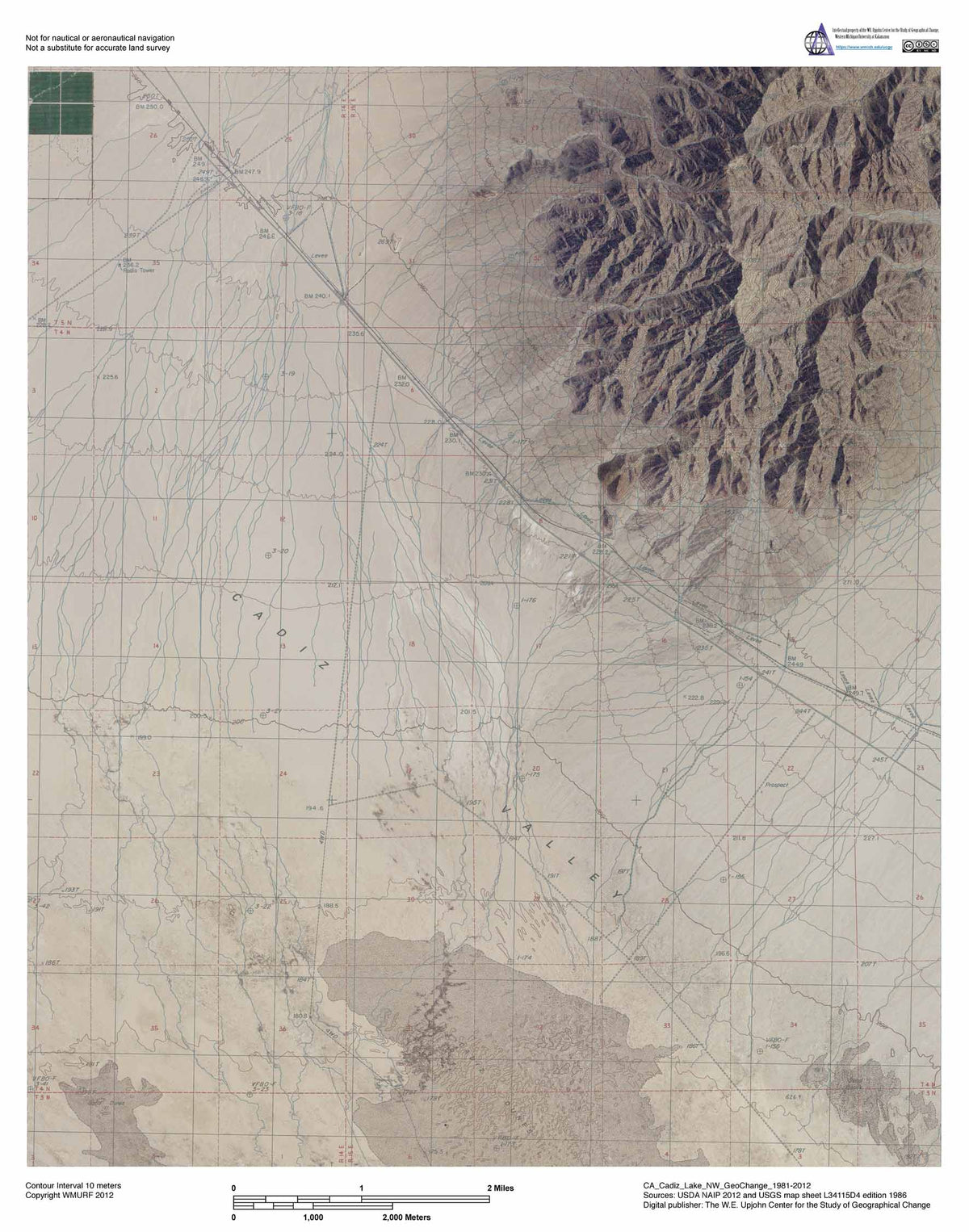 Cadiz Dunes Wilderness Area, California (Bundle) Map by Western ...
