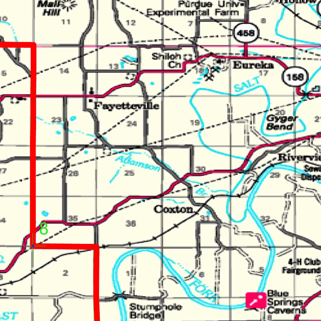 Hoosier NF Forest Visitor Map - Brownstone Ranger District by US Forest ...