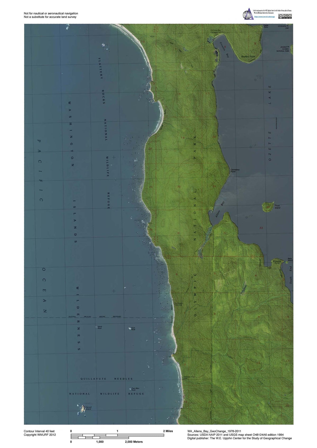 Washington Islands Wilderness Area, Washington (Bundle) Map by Western ...