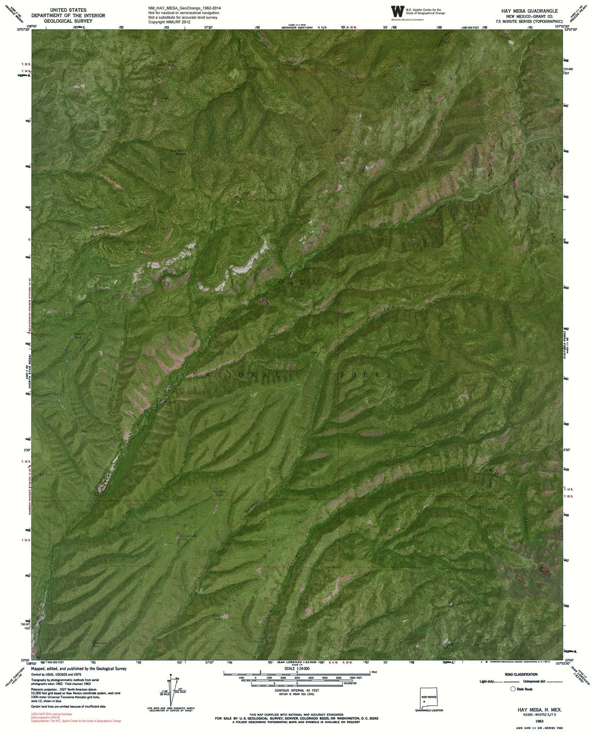 Continental Divide Trail - New Mexico: Sections 7-12 Map by Western ...