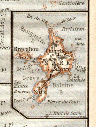 Map of the Isle of Sark, 1906 by Waldin | Avenza Maps