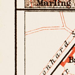 Meran (Merano) city Map, 1903 by Waldin | Avenza Maps