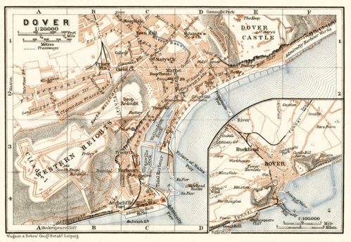 Dover, city Map, 1906 by Waldin | Avenza Maps