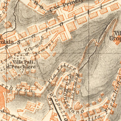 Genoa (Genova) city Map, 1913 (1:100,000 scale) by Waldin | Avenza Maps