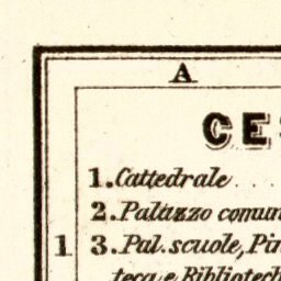 Cesena city Map, 1909 by Waldin | Avenza Maps