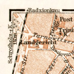 Beuthen (Bytom) Map, 1911 by Waldin | Avenza Maps