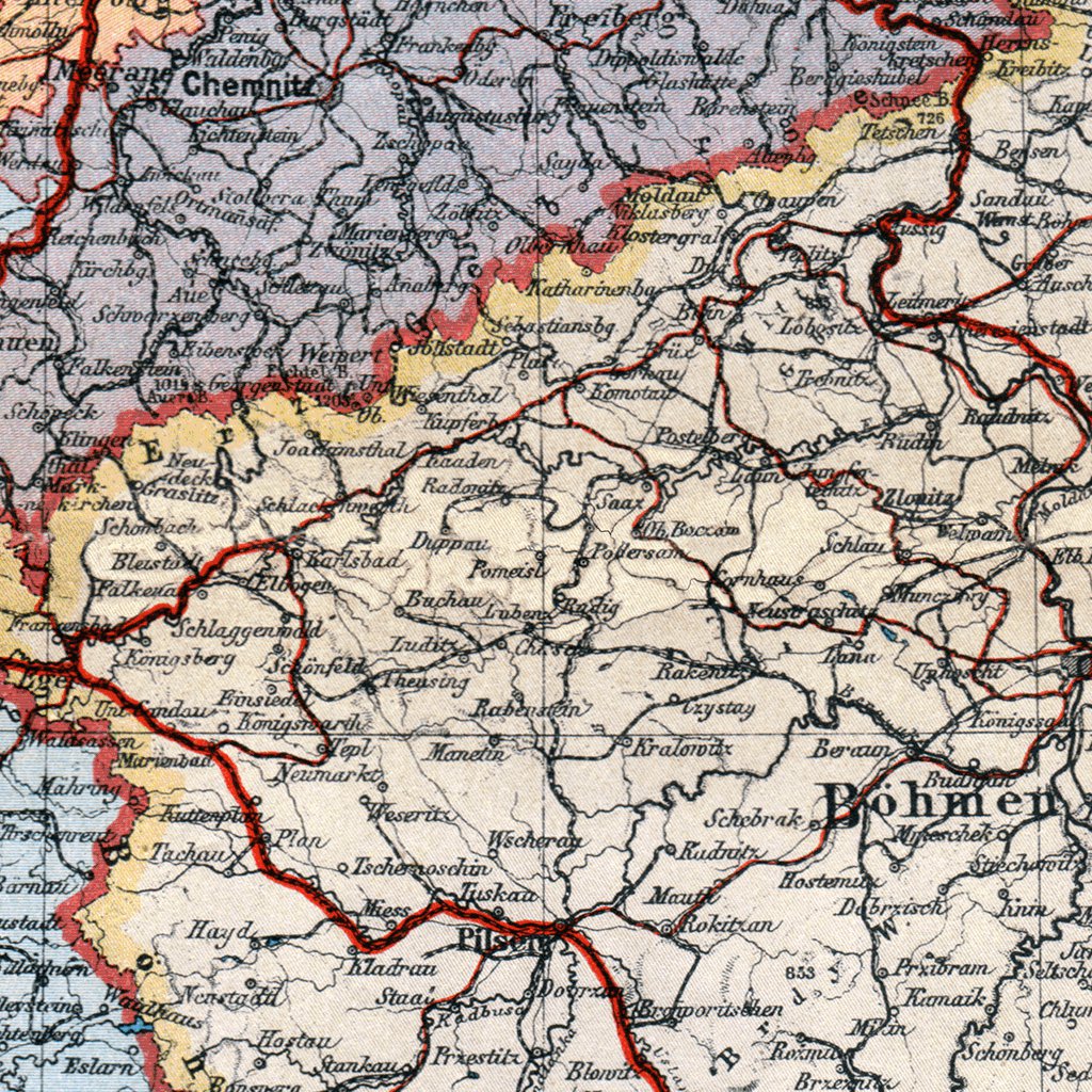 Deutsches Reich. Map of the German Empire, 1903 by Waldin | Avenza Maps