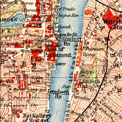 London city Map, 1903 (legend in Russian) by Waldin | Avenza Maps