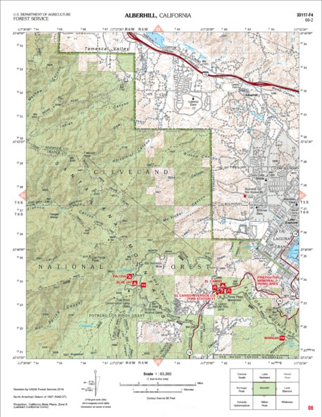 Alberhill Map by US Forest Service R5 | Avenza Maps