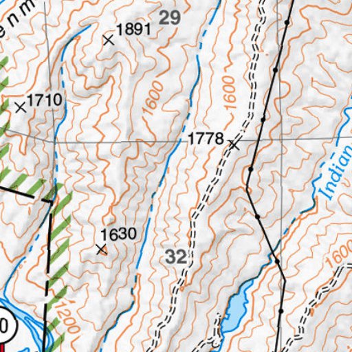 Benmore Canyon Map by US Forest Service R5 | Avenza Maps