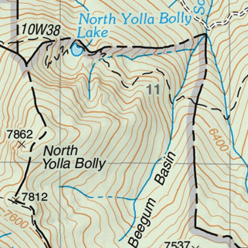 North Yolla Bolly Mountain (Mendocino Atlas) Map by US Forest Service ...