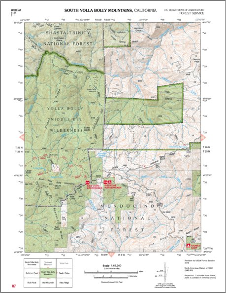 South Yolla Bolly Mountain Map by US Forest Service R5 | Avenza Maps