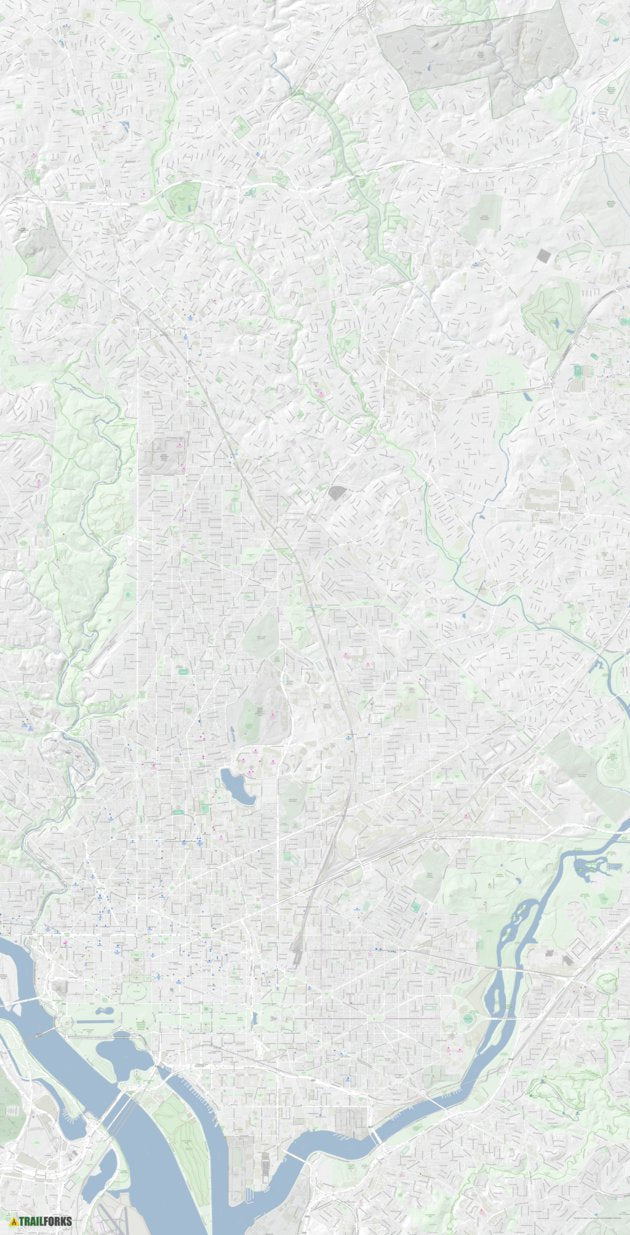 Washington DC Mountain Bike Trails Map by Trailforks | Avenza Maps