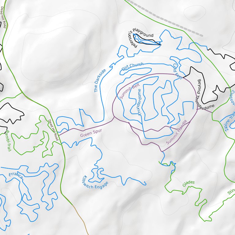 Durham Mountain Bike Trails Map by Trailforks | Avenza Maps