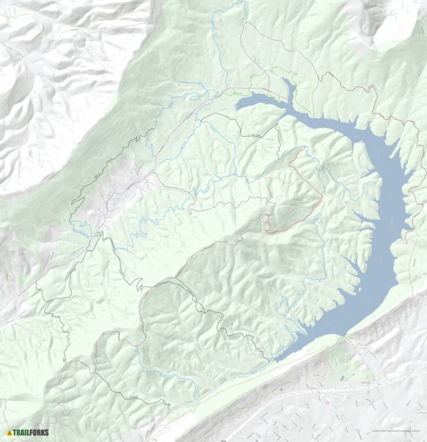 Carvin's Cove Mountain Bike Trails Map by Trailforks | Avenza Maps