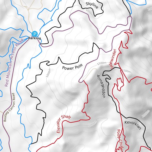 Boulder City Mountain Bike Trails Map by Trailforks | Avenza Maps