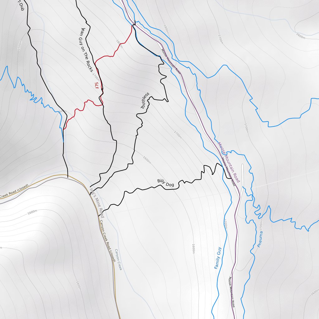 Bragg Creek Mountain Bike Trails Map by Trailforks | Avenza Maps
