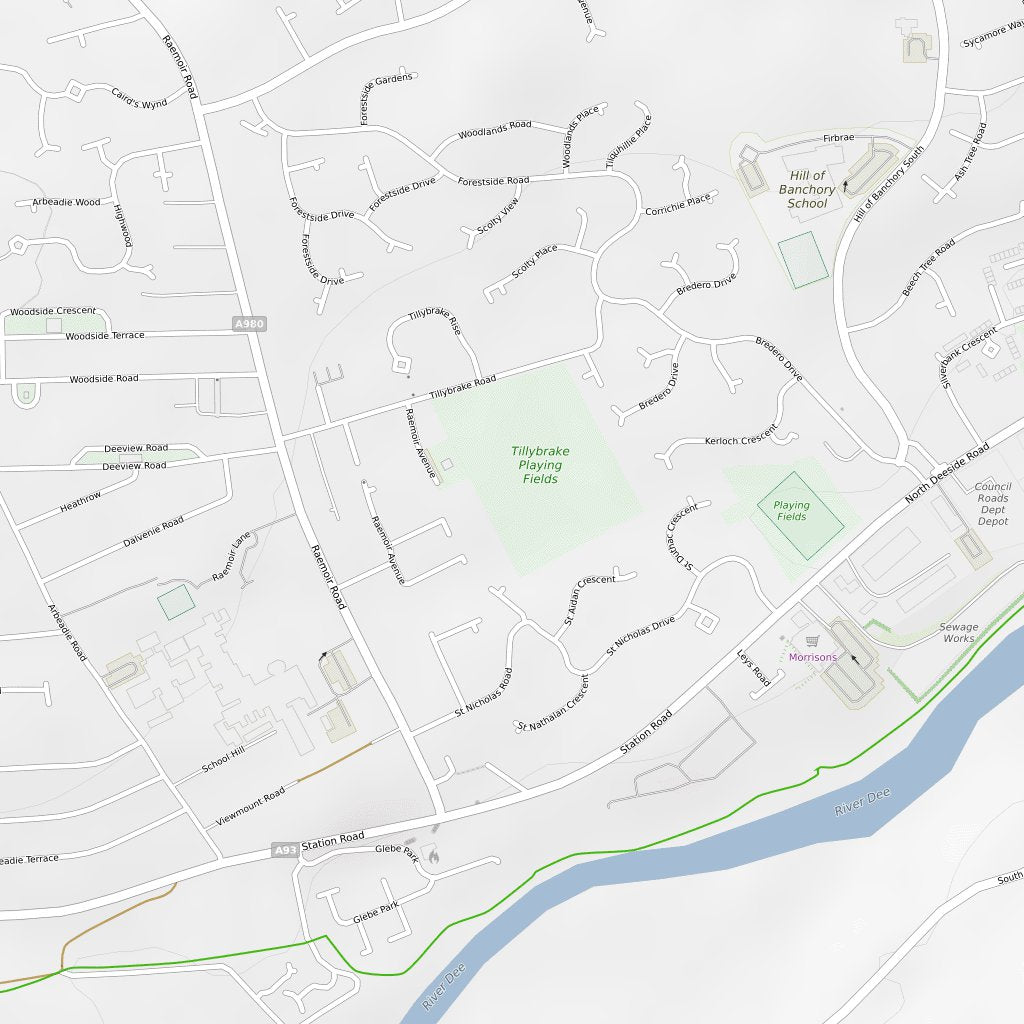 Banchory Mountain Bike Trails Map by Trailforks | Avenza Maps