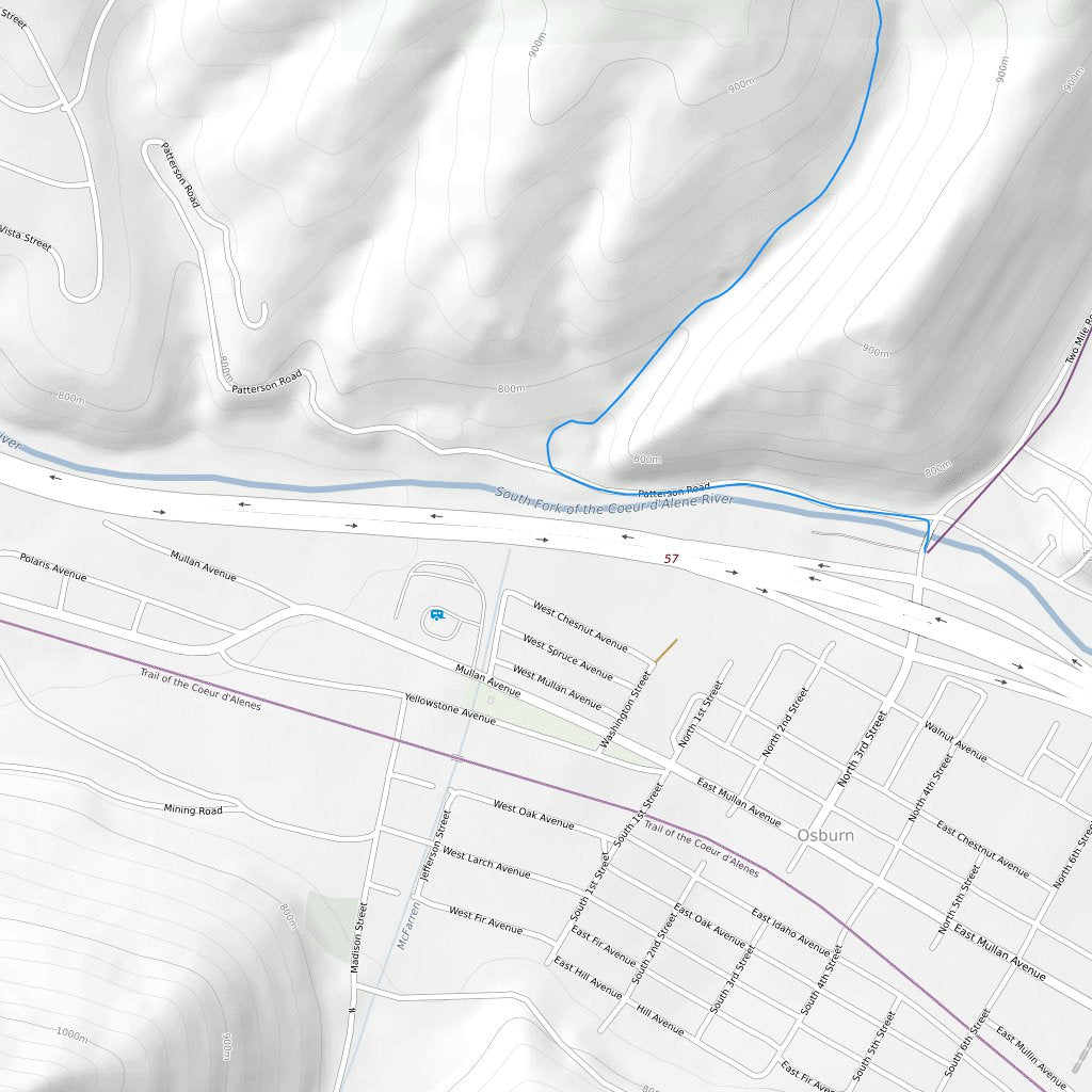 Silver Mountain Resort Mountain Bike Trails Map by Trailforks | Avenza Maps
