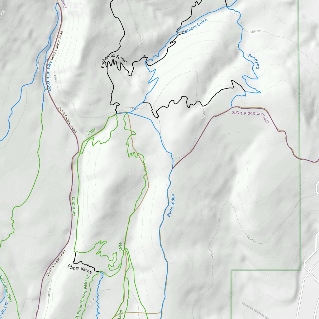 Midway Mountain Bike Trails Map by Trailforks | Avenza Maps