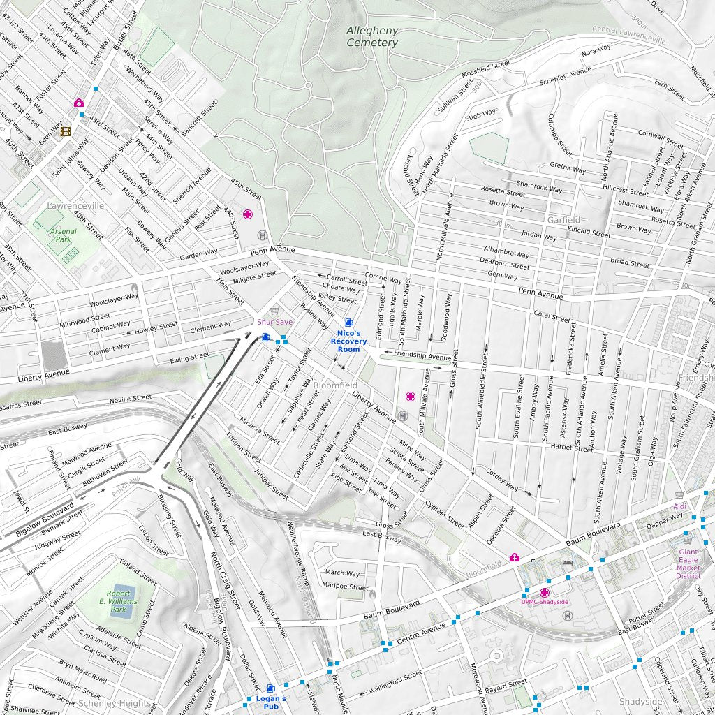 Pittsburgh Mountain Bike Trails Map by Trailforks | Avenza Maps