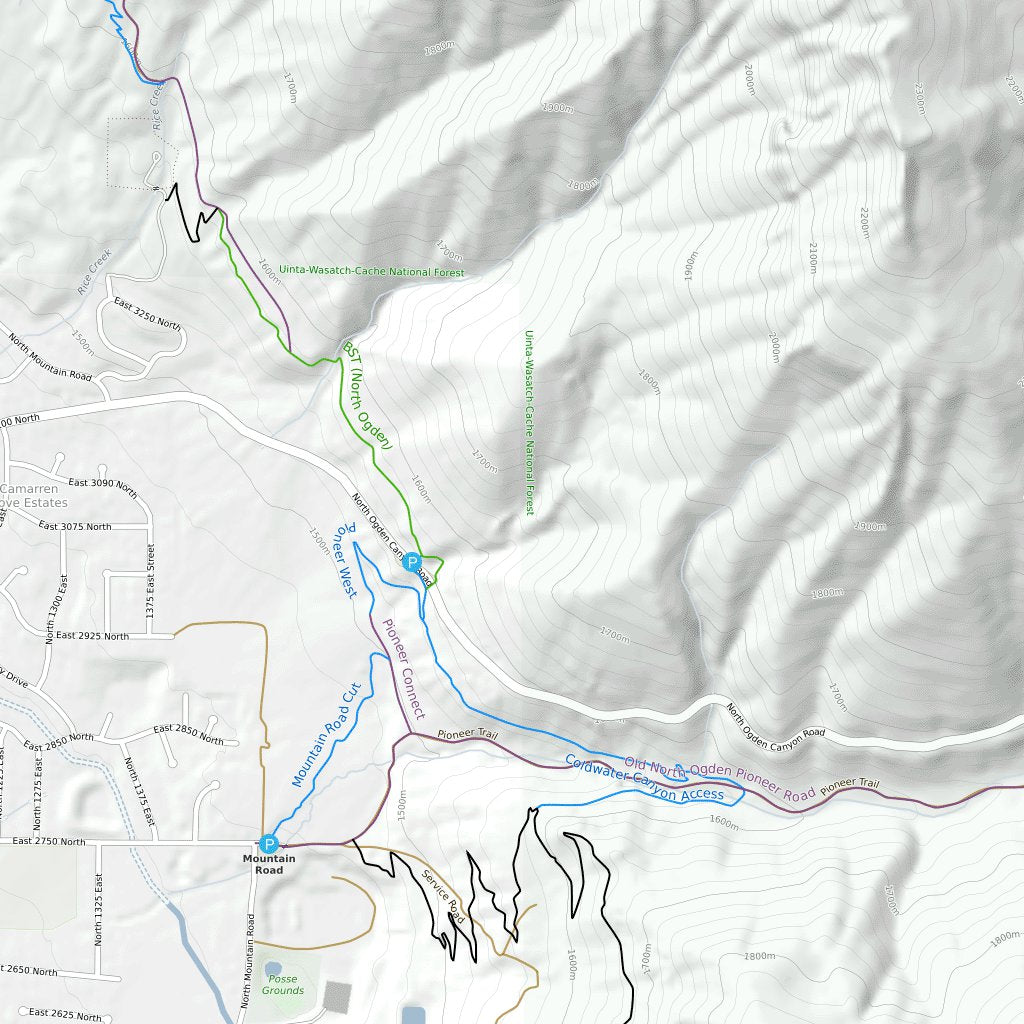 Ben Lomond Mountain Bike Trails Map by Trailforks | Avenza Maps