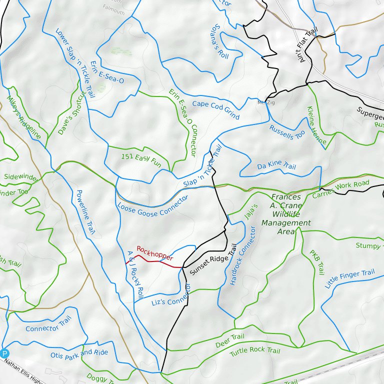 Falmouth, Massachusetts, Mountain Bike Trails Map by Trailforks ...