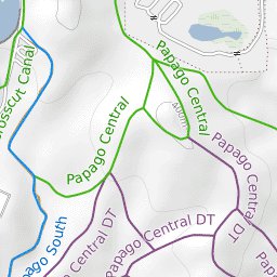 Tempe Mountain Bike Trails Map by Trailforks | Avenza Maps