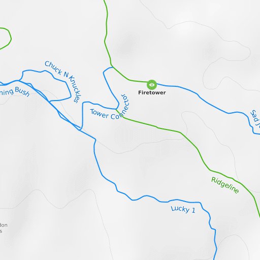 Brandon Mountain Bike Trails Map by Trailforks | Avenza Maps