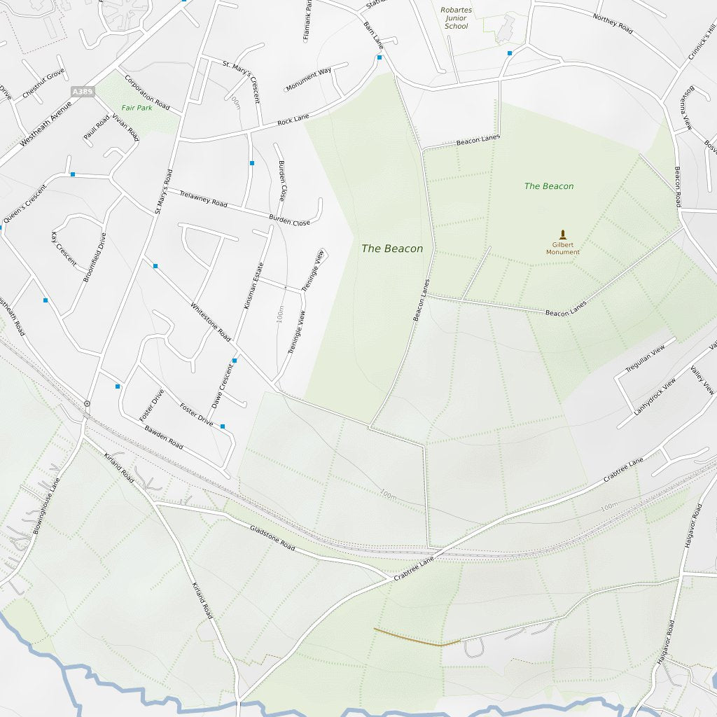 Bodmin Mountain Bike Trails Map by Trailforks | Avenza Maps
