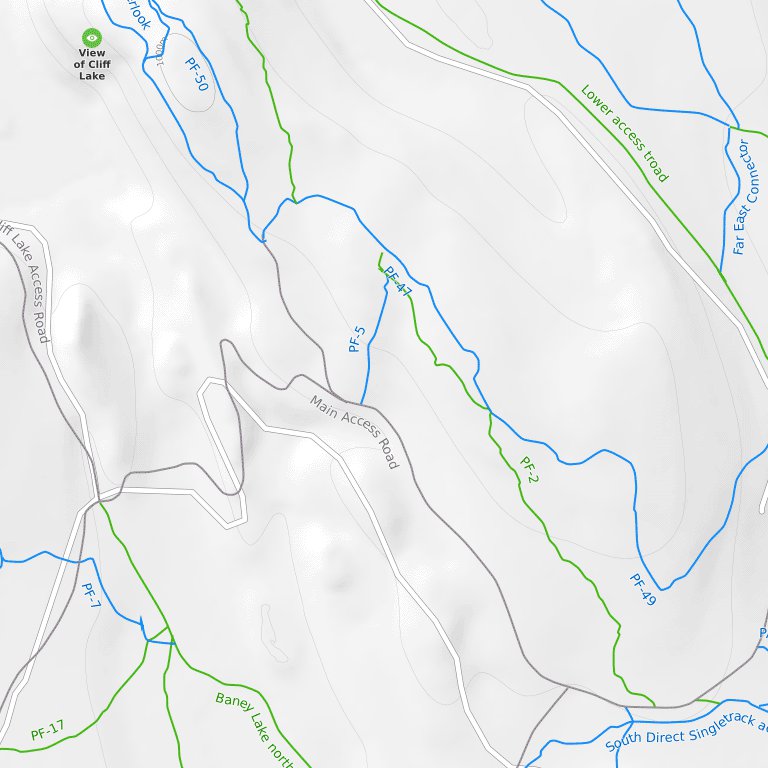 Pig Farms Mountain Bike Trails Map by Trailforks | Avenza Maps