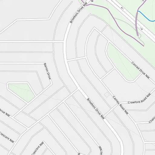Nose Hill Park Mountain Bike Trails Map by Trailforks | Avenza Maps