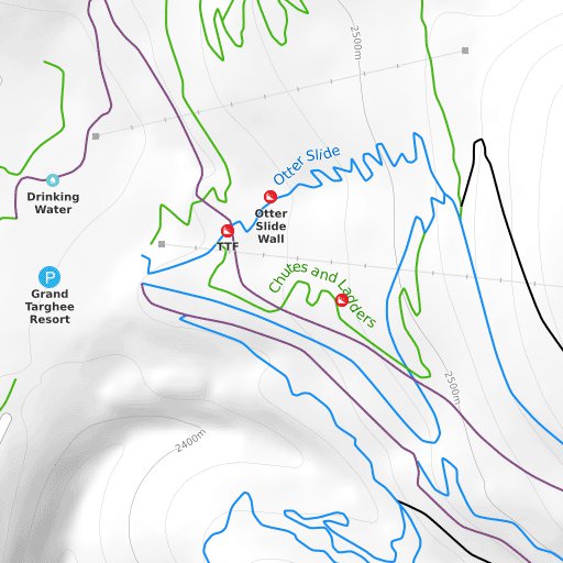 Alta Mountain Bike Trails Map by Trailforks | Avenza Maps