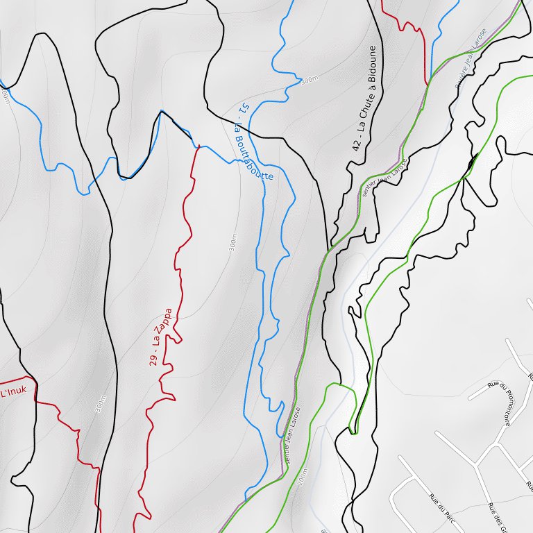Beaupré Mountain Bike Trails Map by Trailforks | Avenza Maps