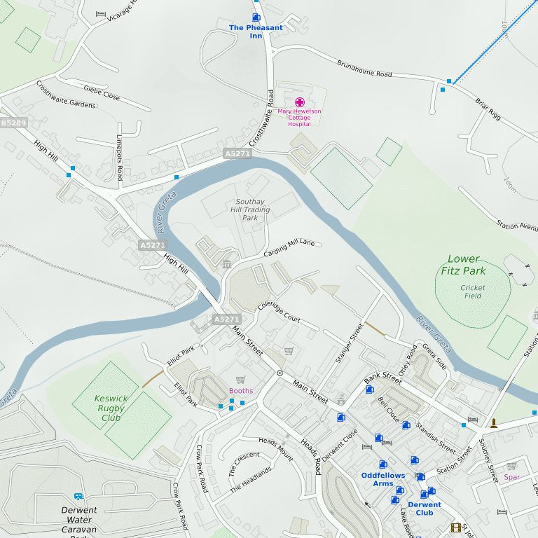 Keswick Mountain Bike Trails Map by Trailforks | Avenza Maps