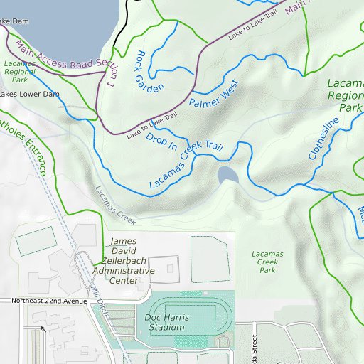 Camas Mountain Bike Trails Map by Trailforks | Avenza Maps