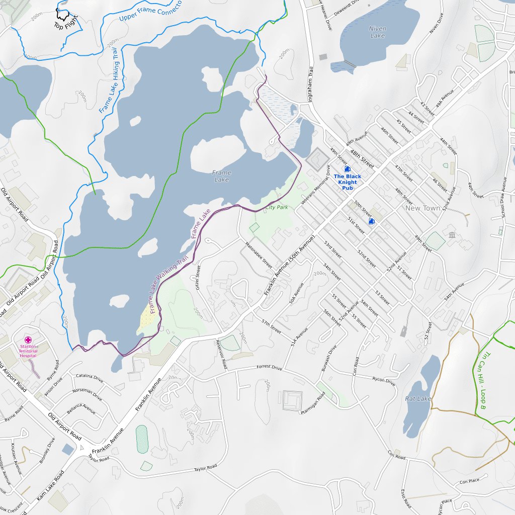 Yellowknife Mountain Bike Trails Map by Trailforks | Avenza Maps
