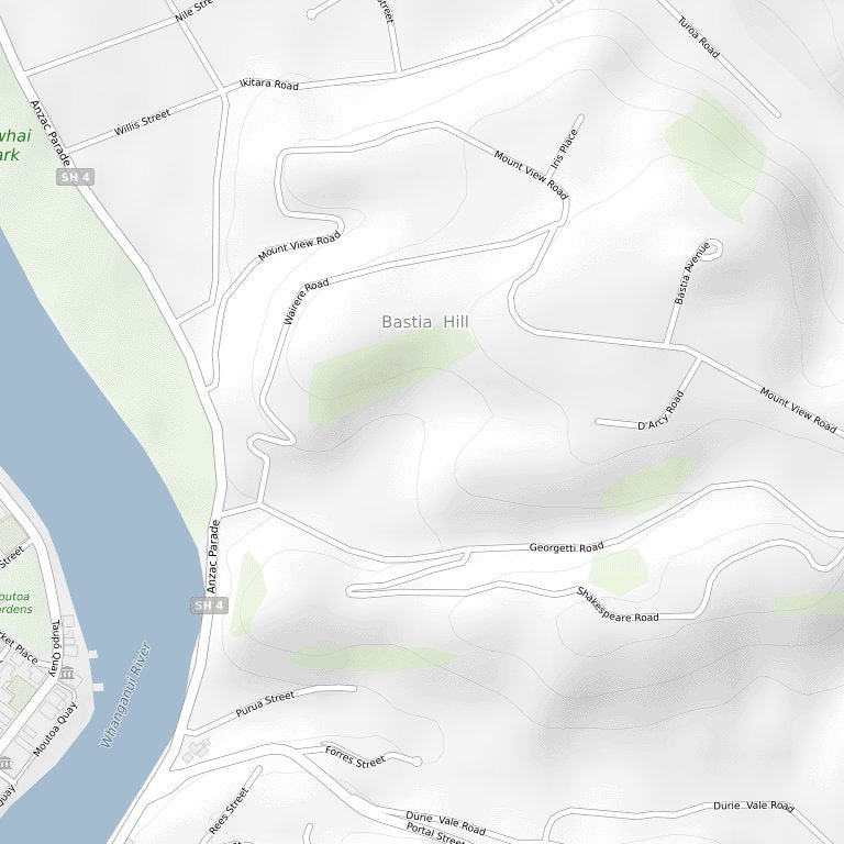 Whanganui Mountain Bike Trails Map by Trailforks | Avenza Maps