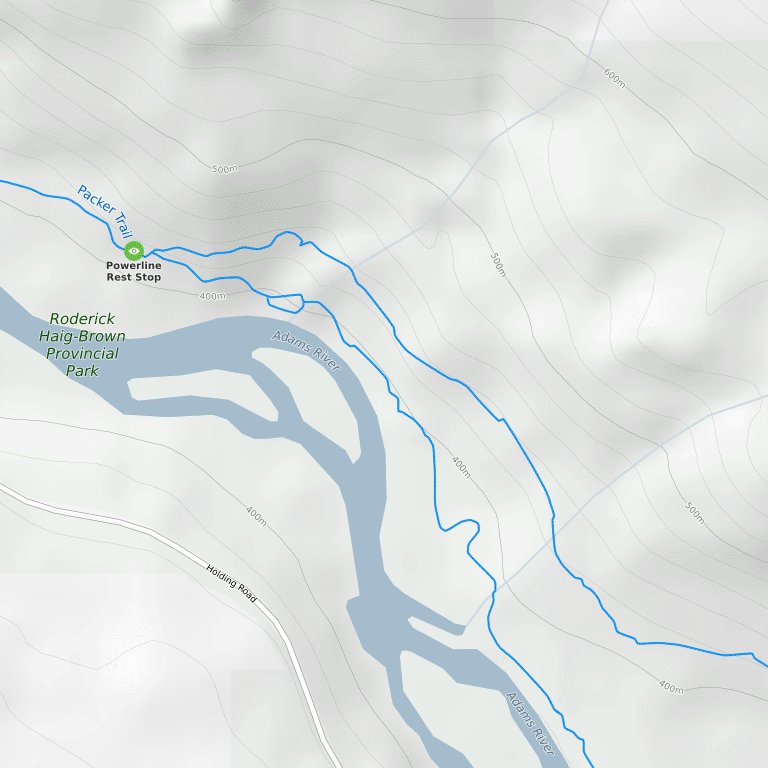 Adams River / Roderick Haig Mountain Bike Trails Map by Trailforks ...