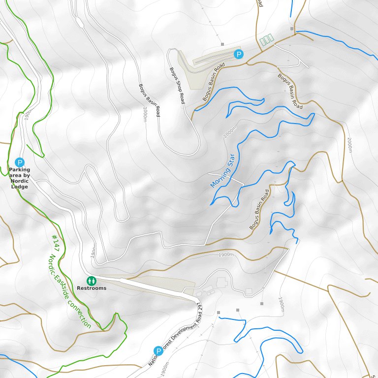 Bogus Basin Mountain Bike Trails Map by Trailforks | Avenza Maps