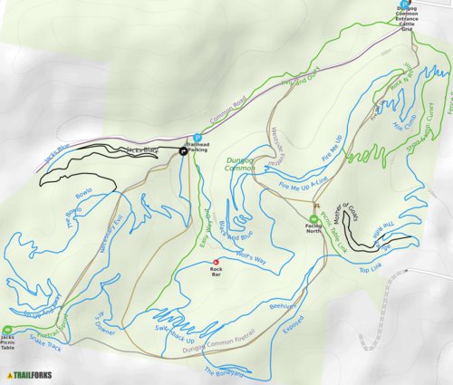 Dungog Mountain Bike Trails Map by Trailforks | Avenza Maps