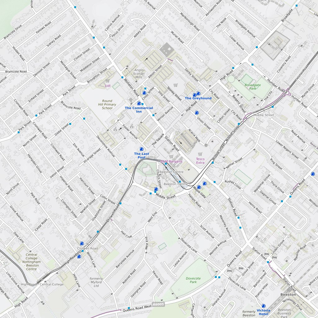 Nottingham Mountain Bike Trails Map by Trailforks | Avenza Maps