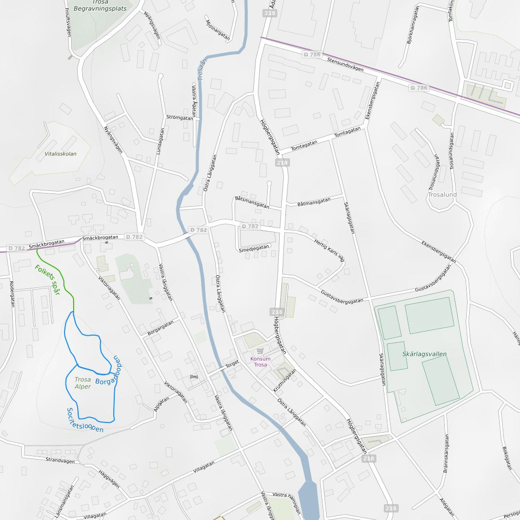 Trosa Mountain Bike Trails Map by Trailforks | Avenza Maps