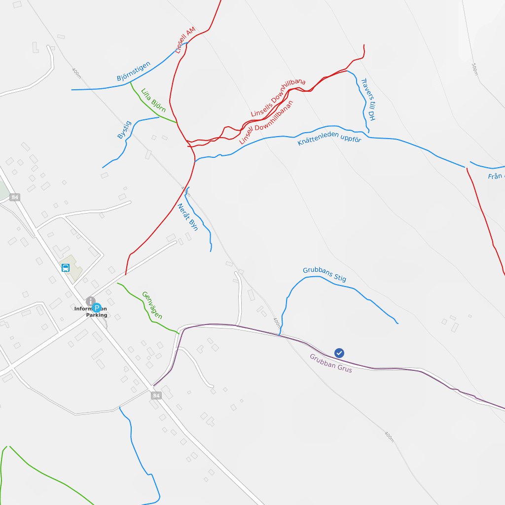 Linsell Mountain Bike Trails Map by Trailforks | Avenza Maps