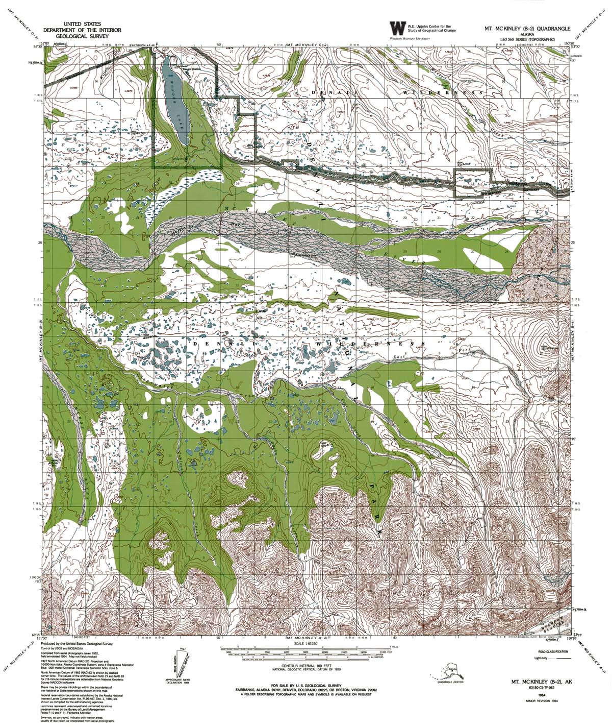 Denali National Park and Preserve-North Map by Western Michigan ...