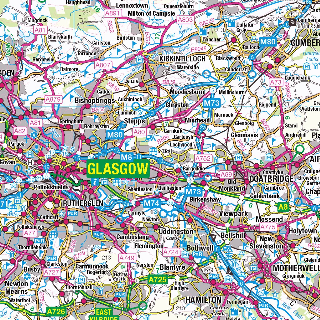 Southern Scotland Map by Red Geographics | Avenza Maps