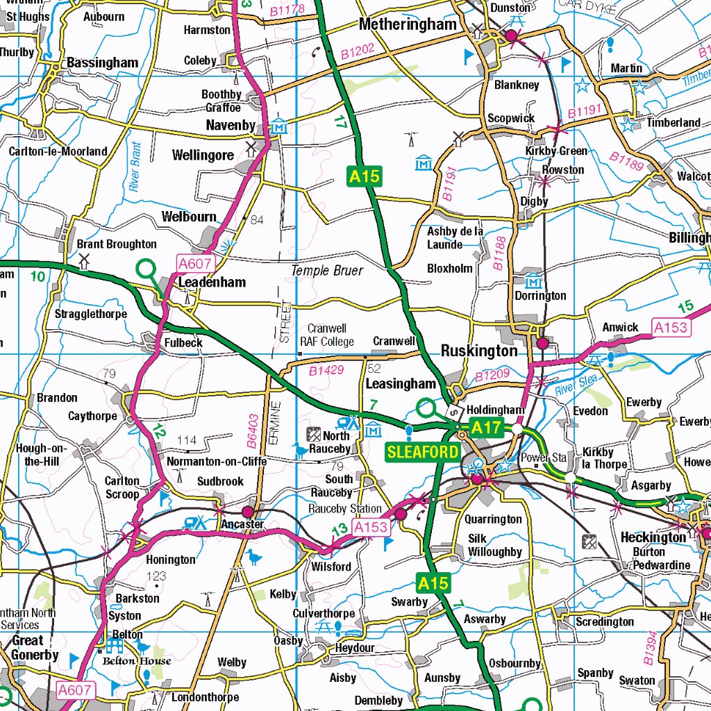 East Midlands and East Anglia Map by Red Geographics | Avenza Maps