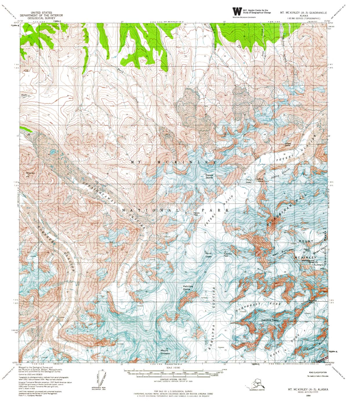 Alaska, Denali National Park and Preserve Bundle-South* Map by Western ...